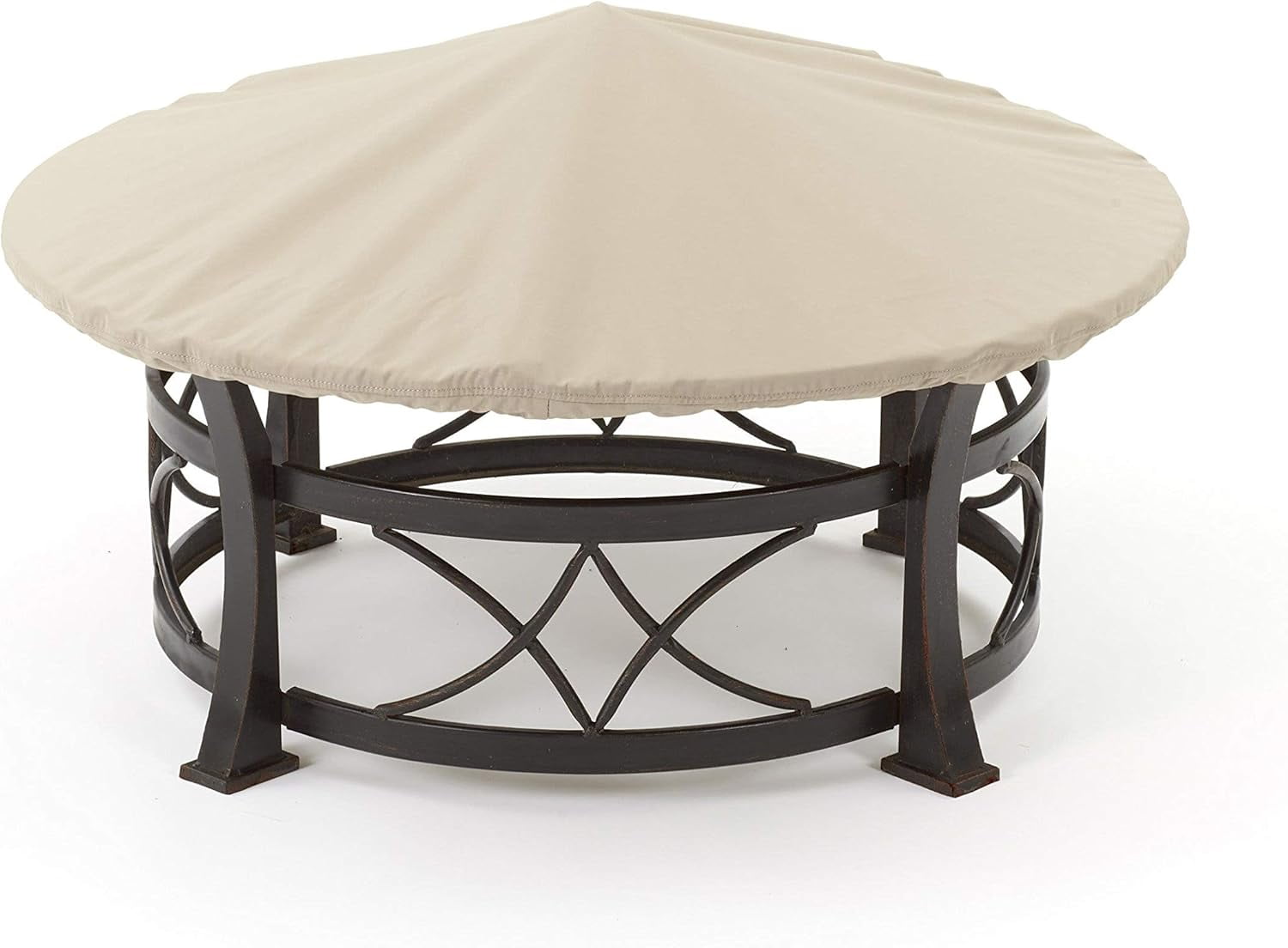 Covermates Round Firepit Top Cover – Water-Resistant Polyester ...