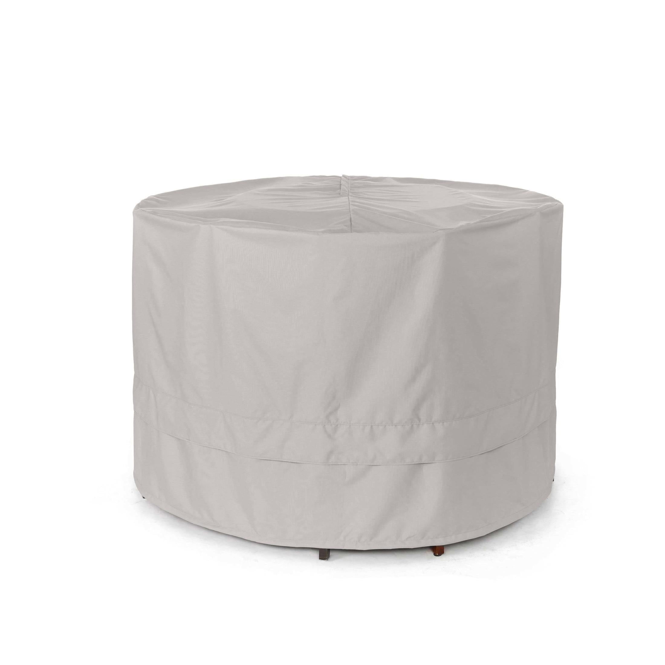 Covermates Ultima Round Ottoman Cover – Heavy-Duty 600D Polyester with ...
