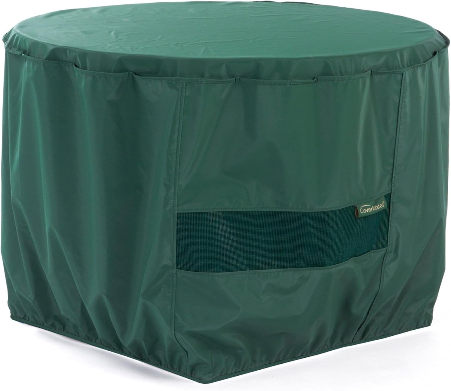 Covermates Round Ottoman Cover - Light Weight Material, Weather ...