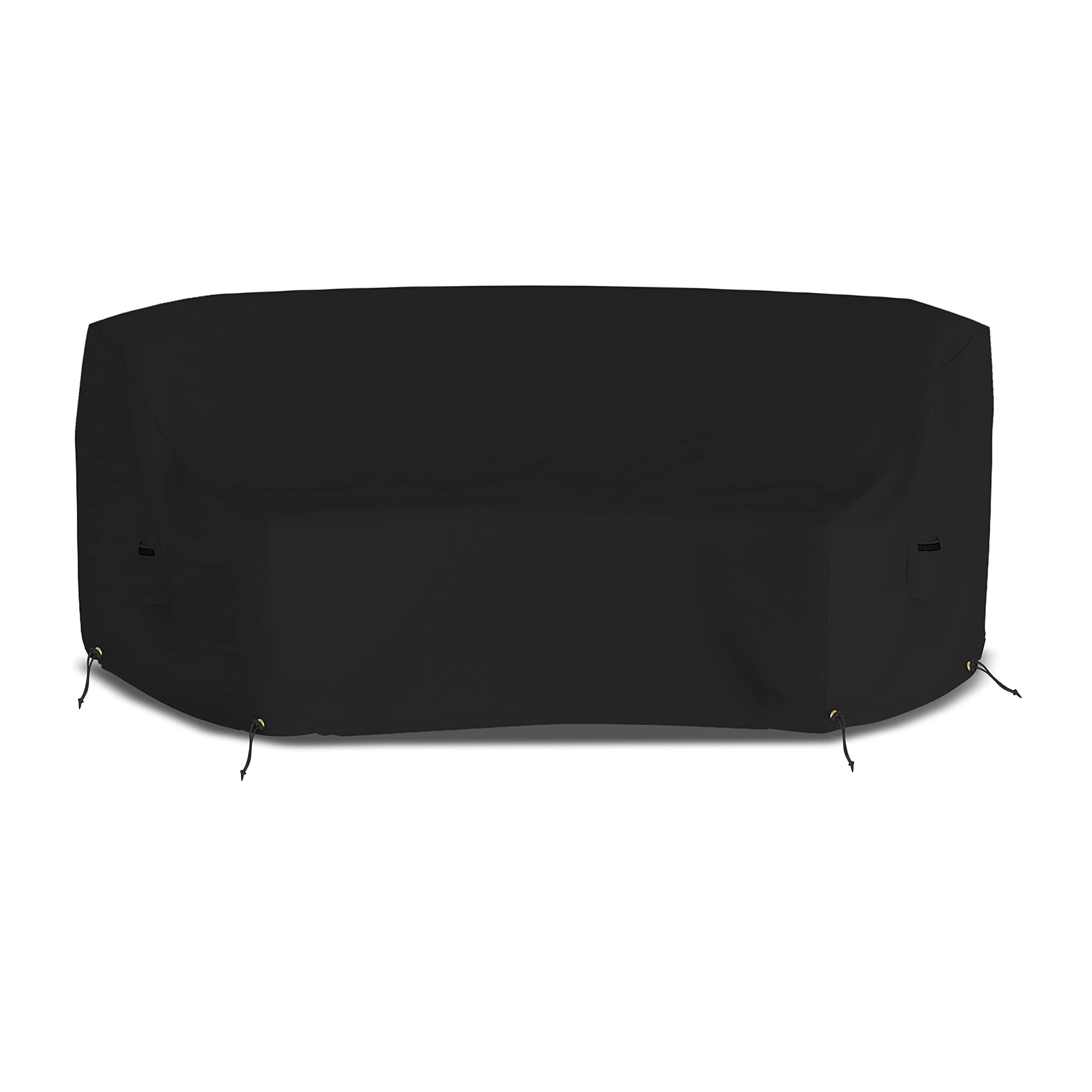 Covers&All Curved Outdoor Couch Cover, 1000D Waterproof, UV-Resistant ...