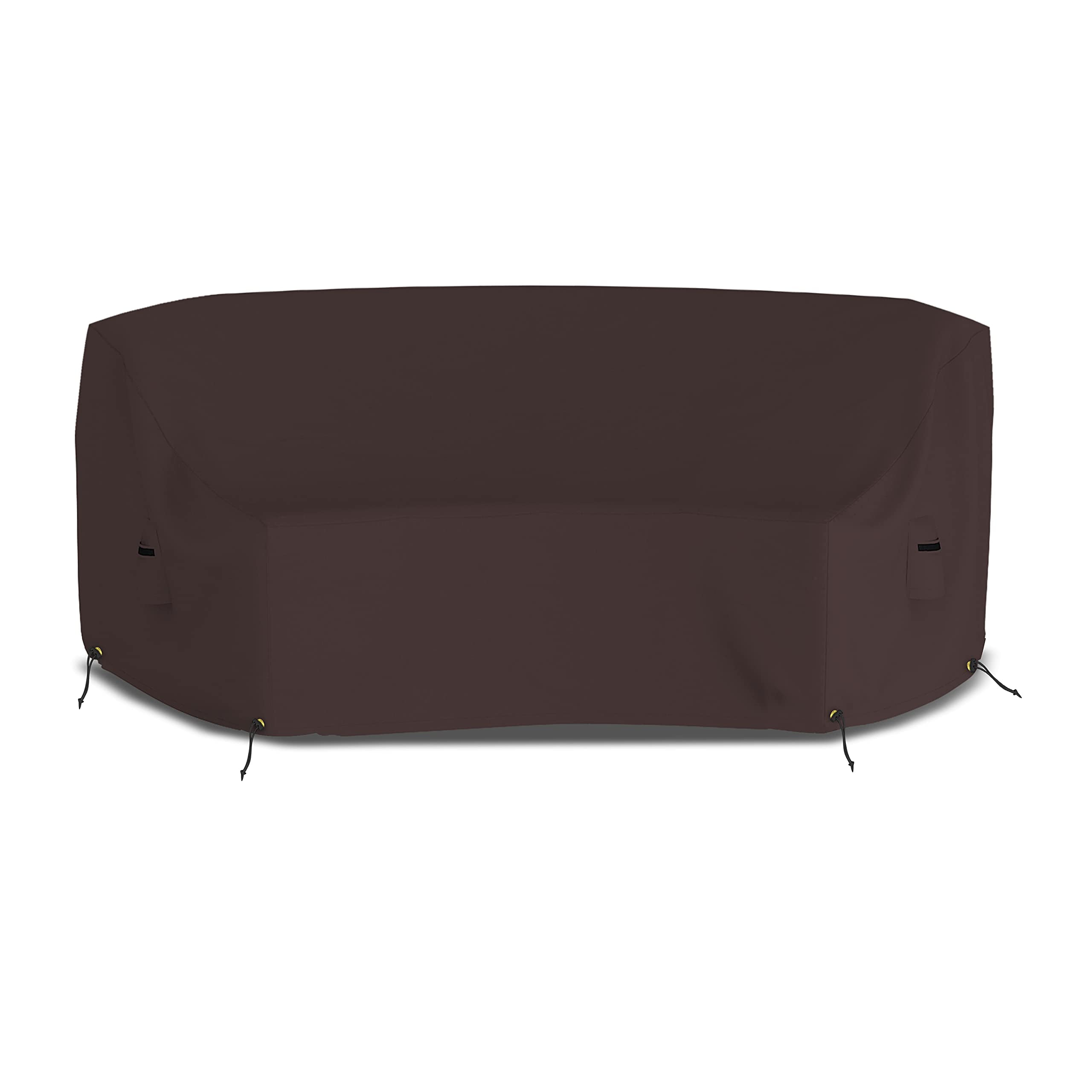 Covers & all Curved Outdoor Couch Cover, 12 Oz PVC Polyester Patio ...