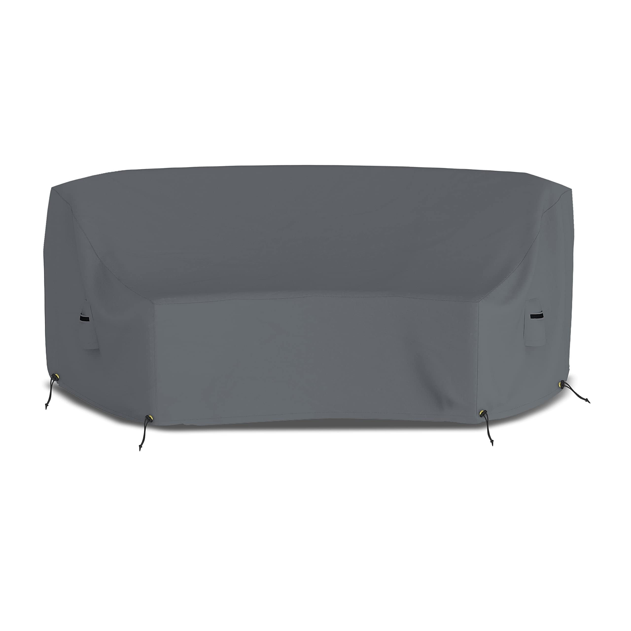 Covers&All Curved Outdoor Couch Cover, 1000D Waterproof, UV-Resistant ...