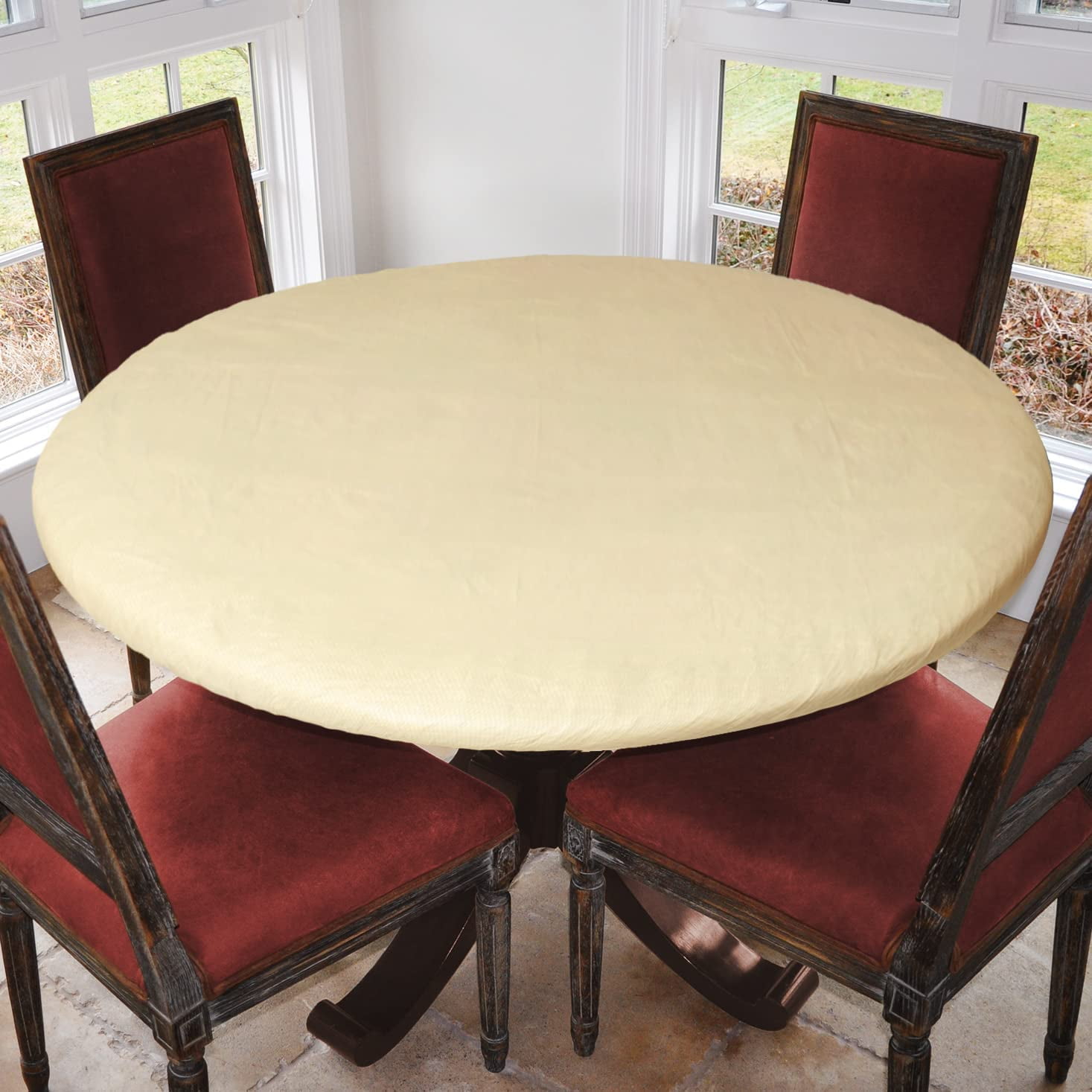 Covers For The Home Deluxe Elastic Edged Flannel Backed Vinyl Fitted ...