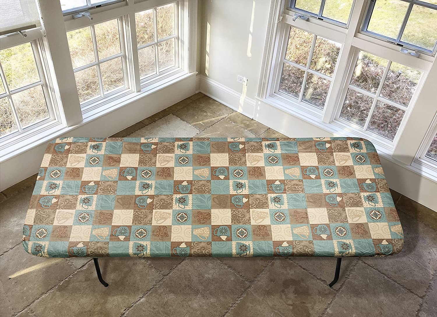 Covers For The Home Deluxe Elastic Edged Flannel Backed Vinyl Fitted ...