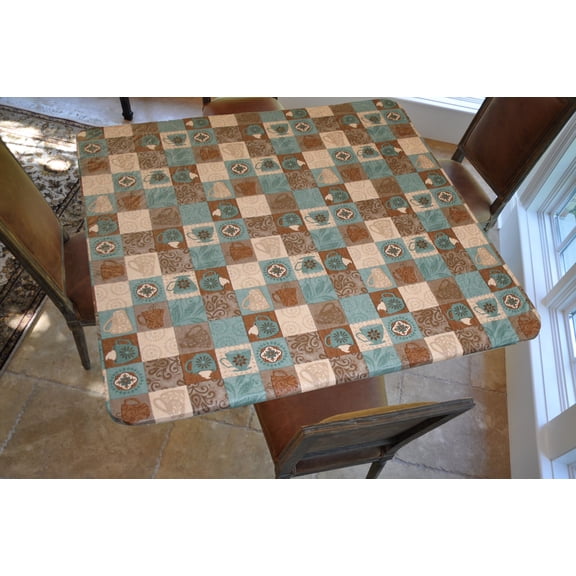LAMINET Deluxe Elastic Table Cover - Waterproof, Small Round, Fits up ...
