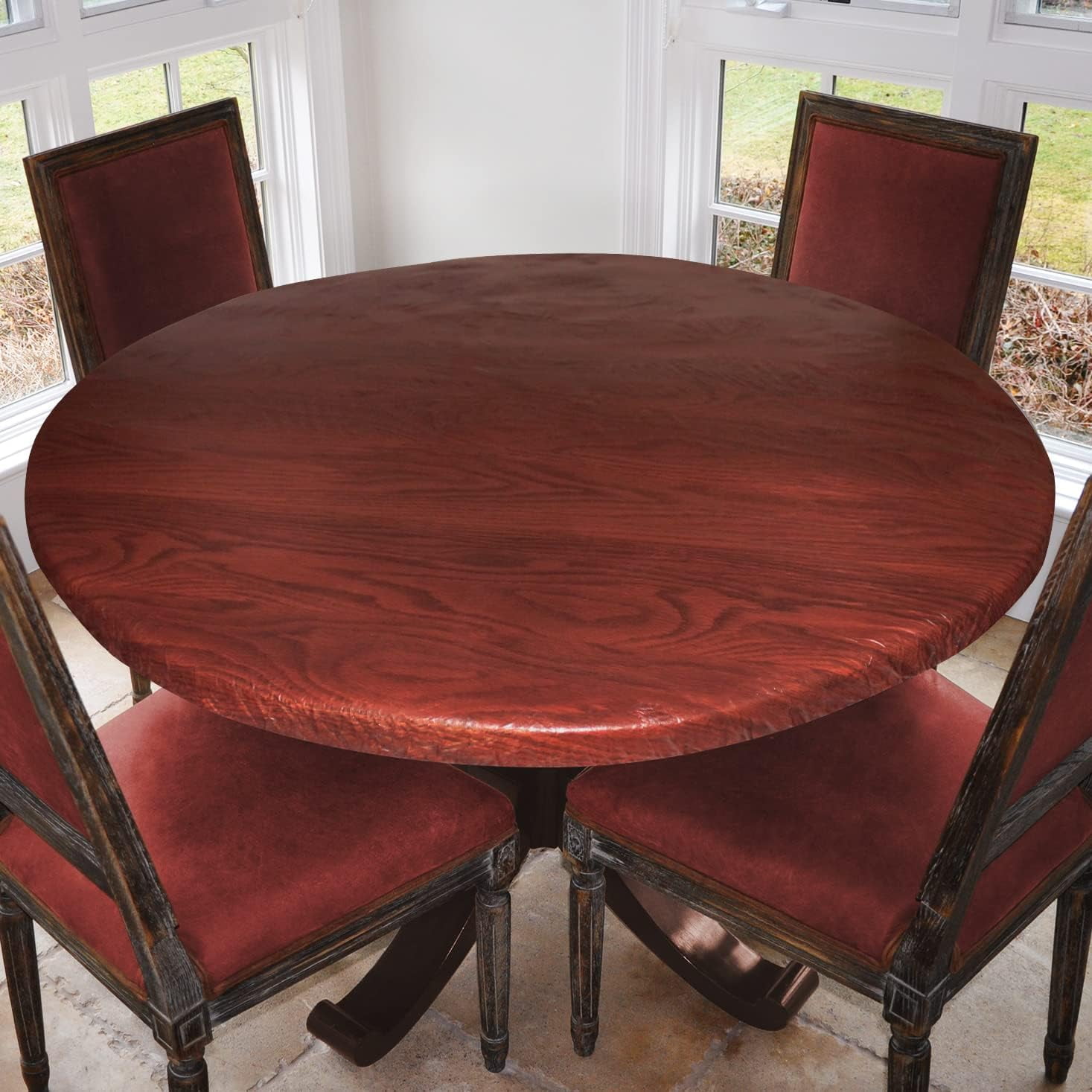 Covers For The Home Deluxe Elastic Edged Flannel Backed Vinyl Fitted ...