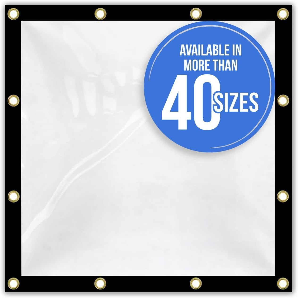 Covers & all Heavy Duty Multipurpose Clear Tarp with Grommets ...