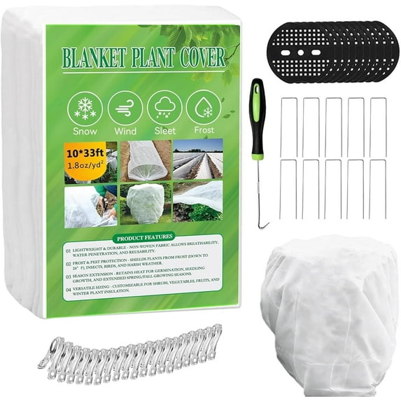 Covers Plant Protector, Covers Plant Freeze, Frost Blanket with Tie ...