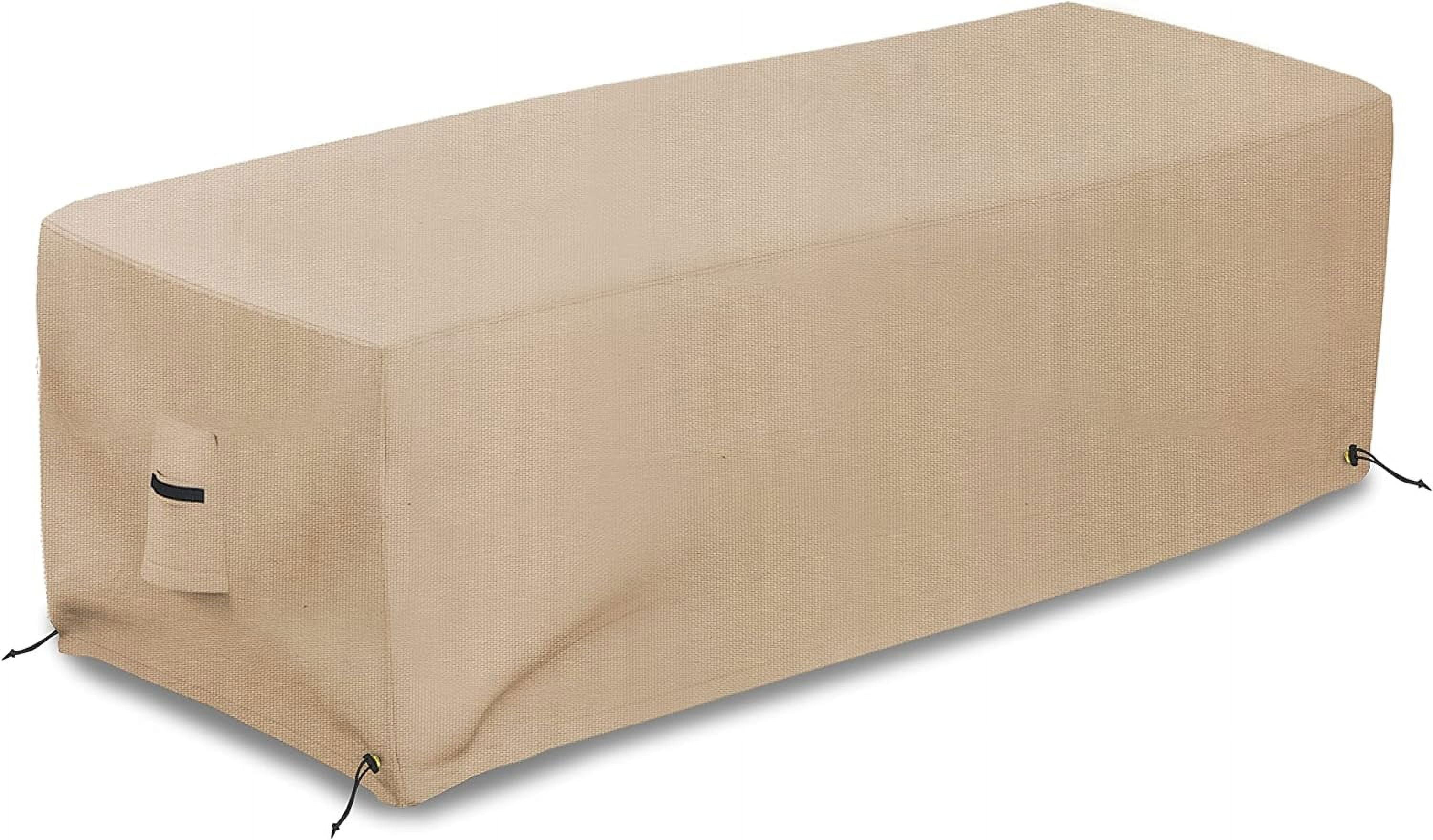Covers & all Rectangle Fire Pit Cover 600 D Polyester Oxford Fabric ...