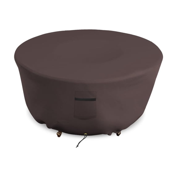 Covers & all Round Fire Pit Cover, Heavy Duty 18 Oz Waterproof UV ...
