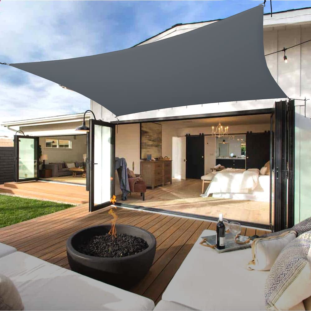 Covers & all Square Waterproof Sun Shade Sail with 4mm Cable at Edges ...