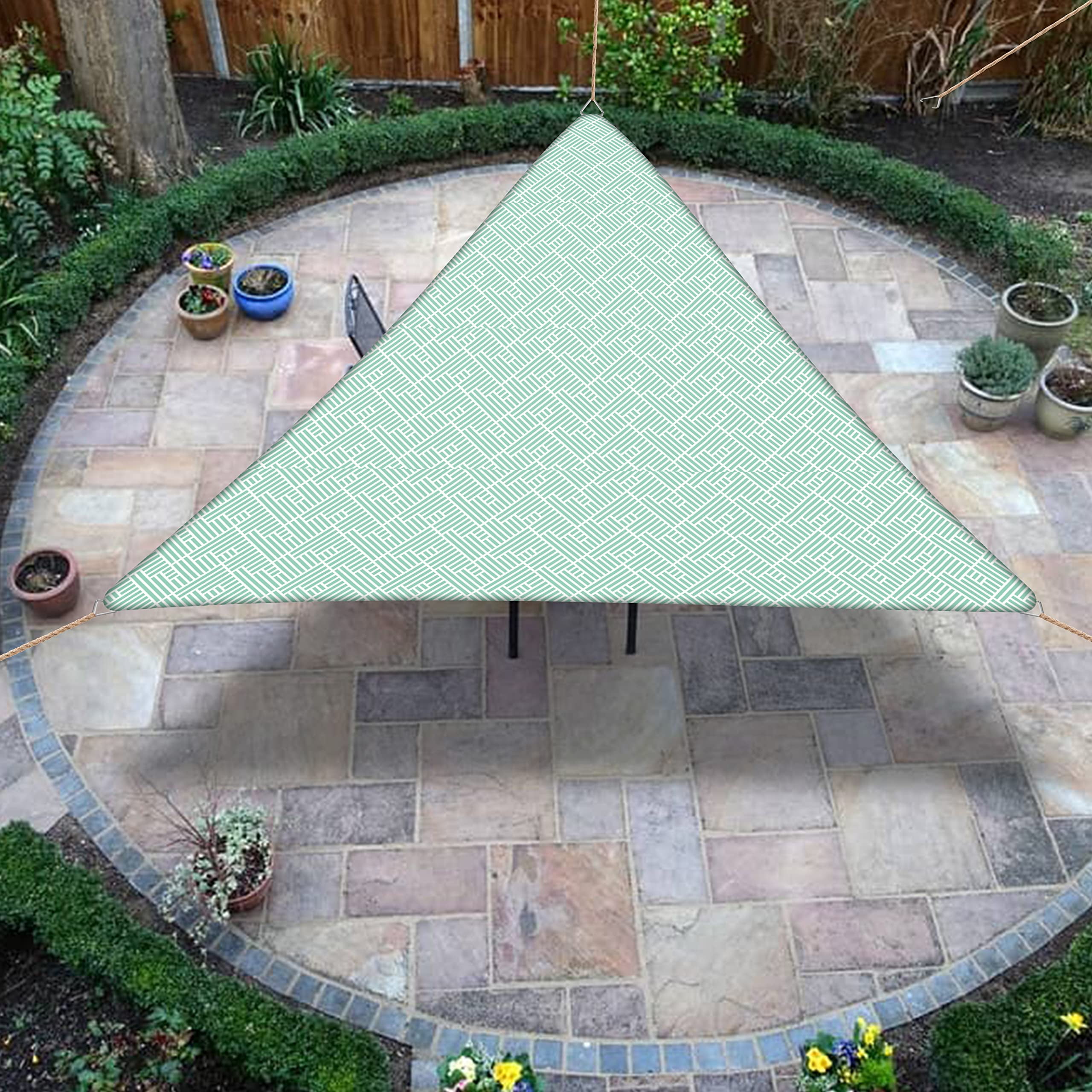 Covers & all Sun Shade Sail Triangle, Made of 8 oz, Waterproof & Tear ...