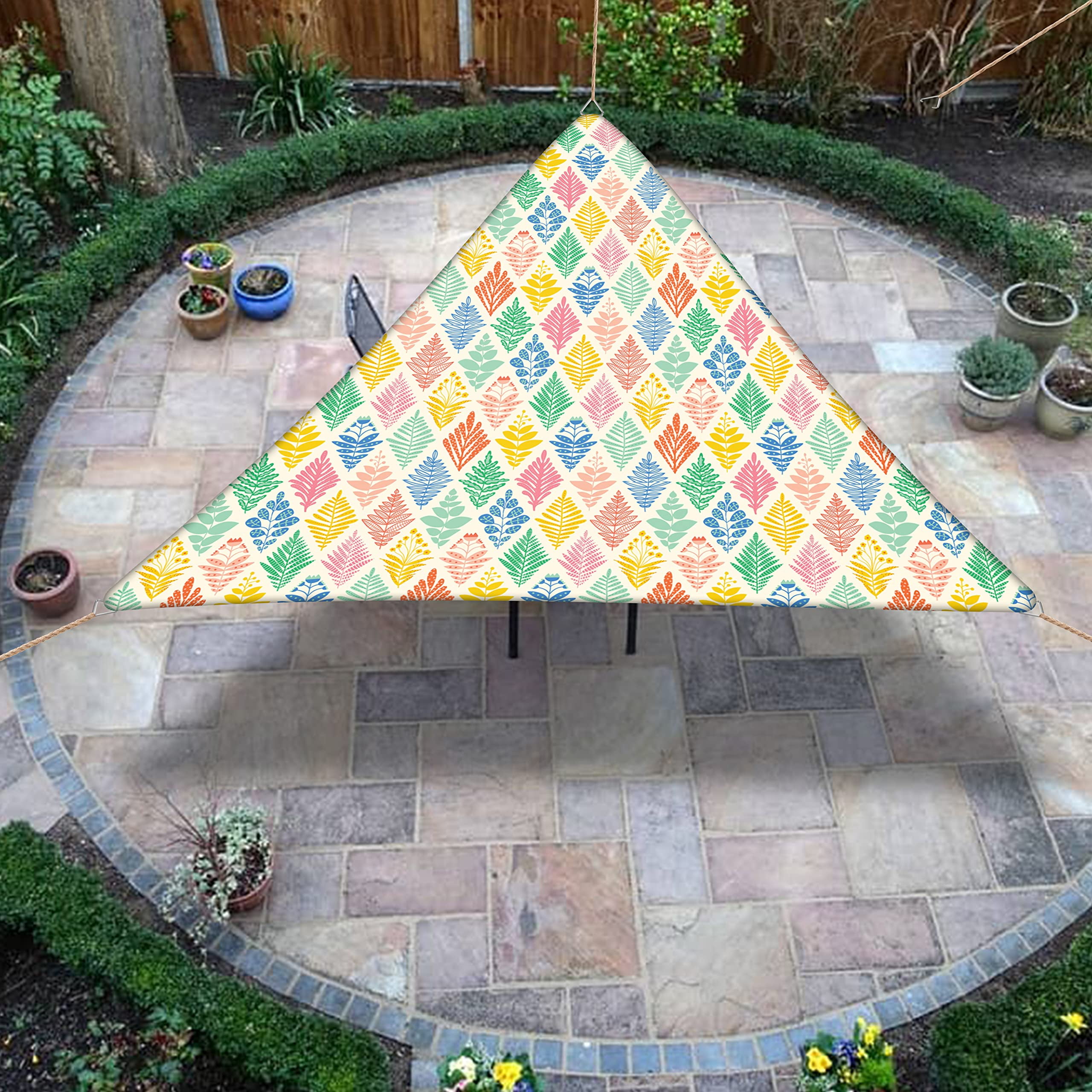 Covers & all Sun Shade Sail Triangle, Made of 8 oz, Waterproof & Tear ...