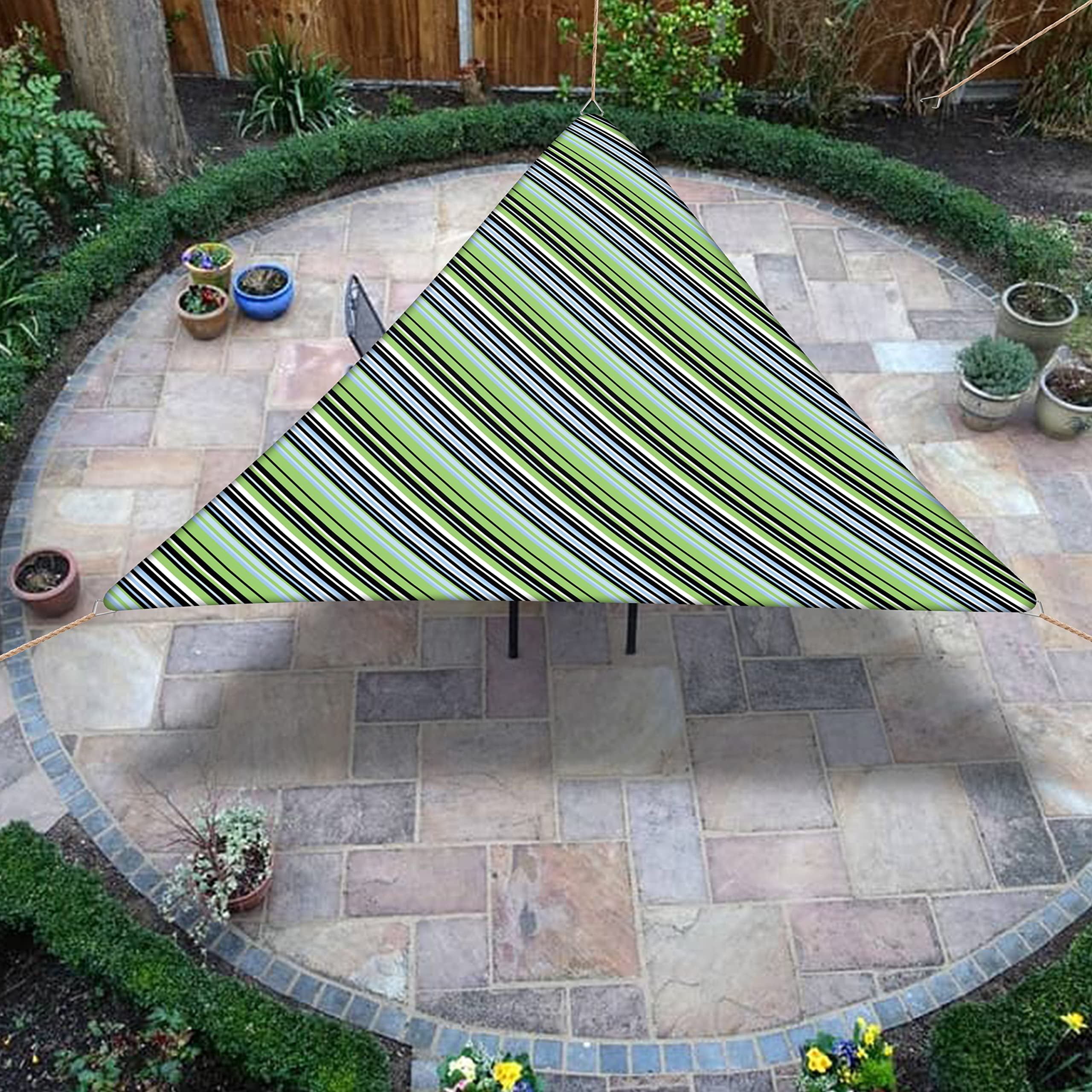 Covers & all Sun Shade Sail Triangle, Made of 8 oz, Waterproof & Tear ...