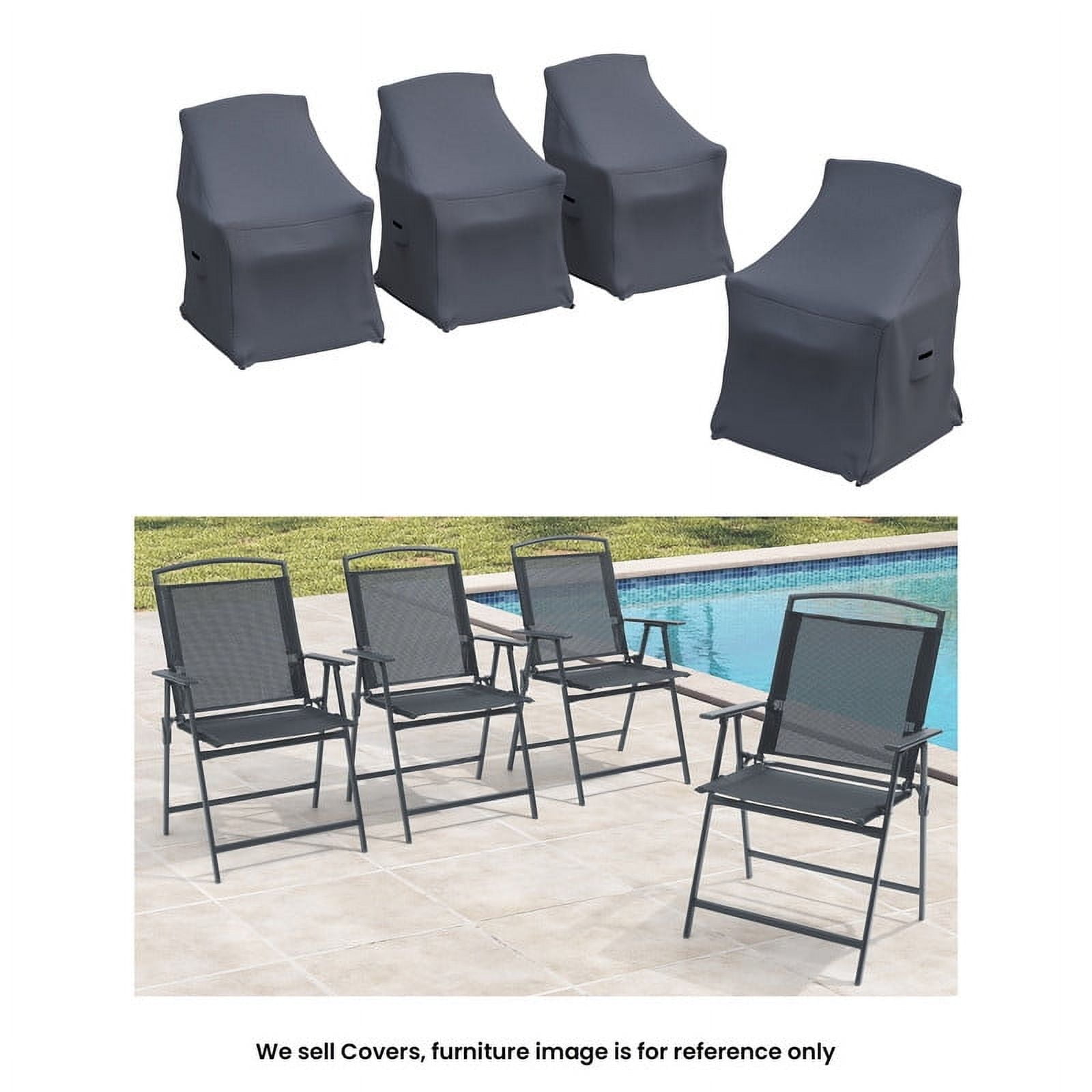 Covers & all Spooner Patio Dining Chair Covers, Set of 4, Water ...