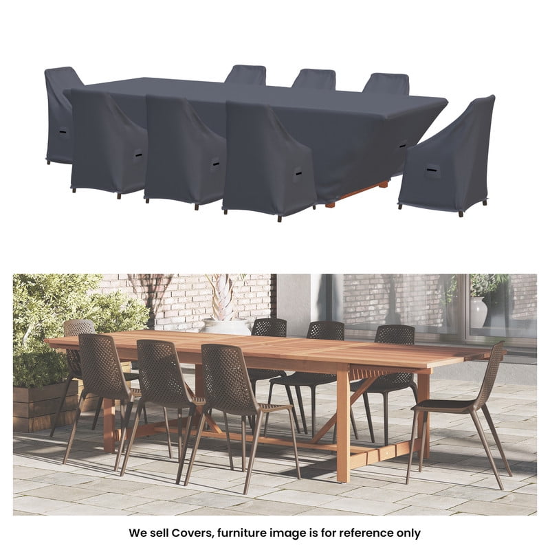 Covers & all 8-Person Outdoor Patio Dining Set Covers for Tempo Chairs ...