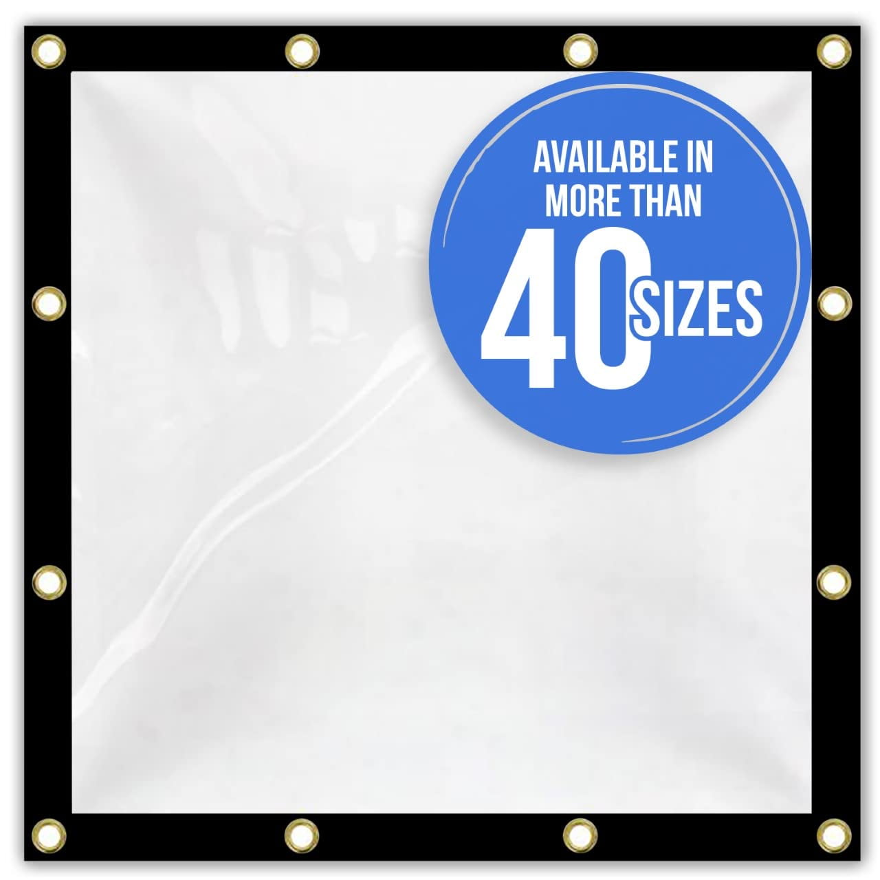 Covers & all Heavy Duty Multipurpose Clear Tarp with Grommets ...