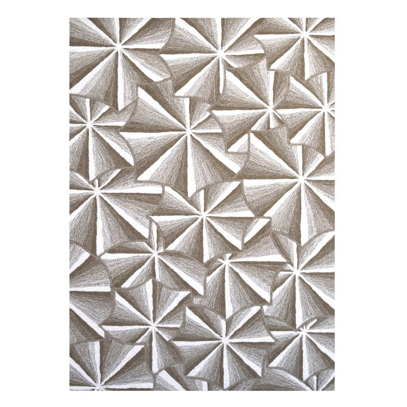 Covers & all Modern Flow Wool Bedroom Carpet, Hand Tufted and Stain ...