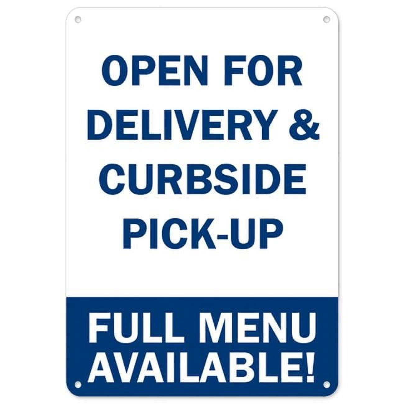 Covid-19 Notice Sign - Open for Delivery & Curbside Pick-up - Walmart.com