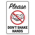 Covid-19 Notice Sign - Please Dont Shake Hands - Walmart.com
