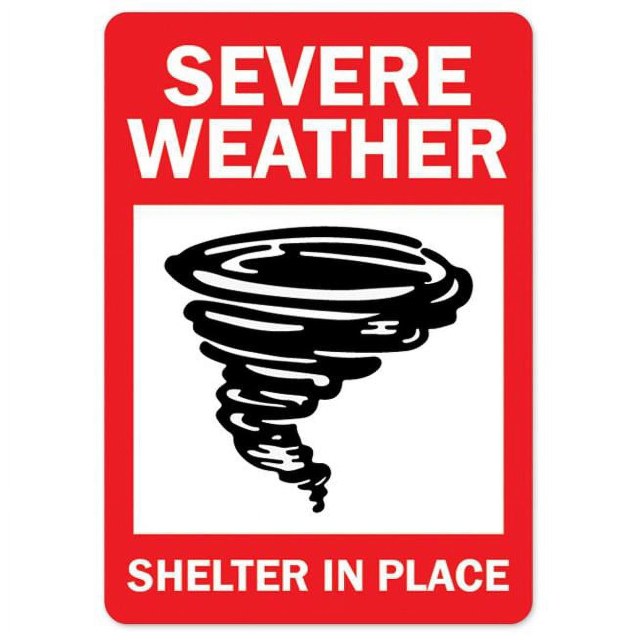 Covid-19 Notice Sign - Severe Weather Shelter in Place - Walmart.com
