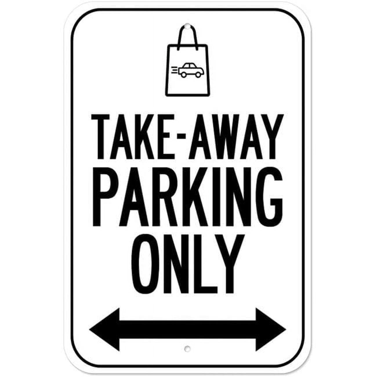 Covid-19 Notice Sign - Take-away Parking Only - Walmart.com
