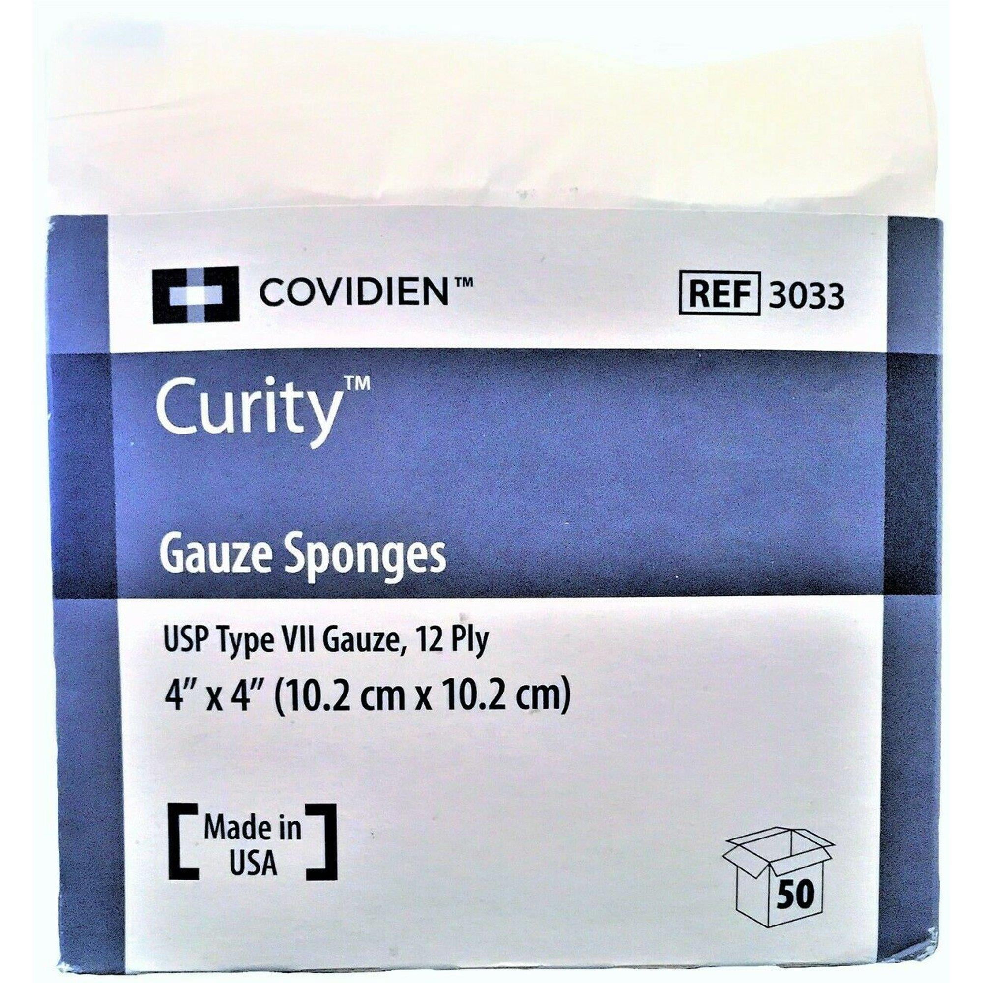 Curity Sterile Gauze Sponge, 4" X 4" Each (1 Each) - Walmart.com