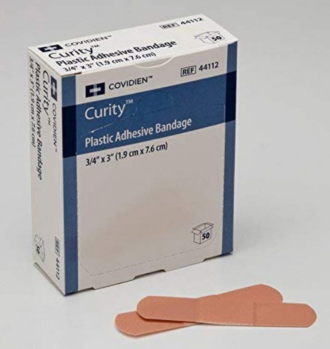 Covidien 44112 Plastic Bandage , Box, 50, Bandages, Sterile / Latex ...