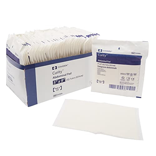 Covidien 9190A Curity Abdominal Pads, Sterile, 5" x 9" (Pack of 36 ...