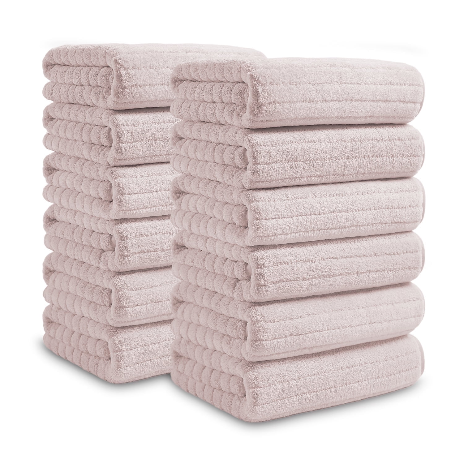Covina Home 12 Pack Purple Taro Hand Towel Set, Oversized Ultra Soft ...