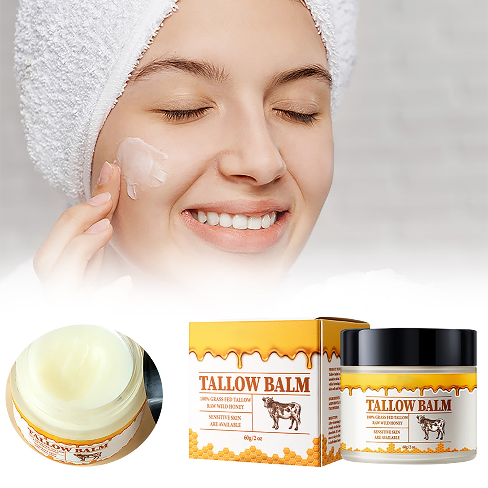 Cow 60g Body Moisturizing Care Cow Body Milk 2 Oil Lotion - Walmart.com