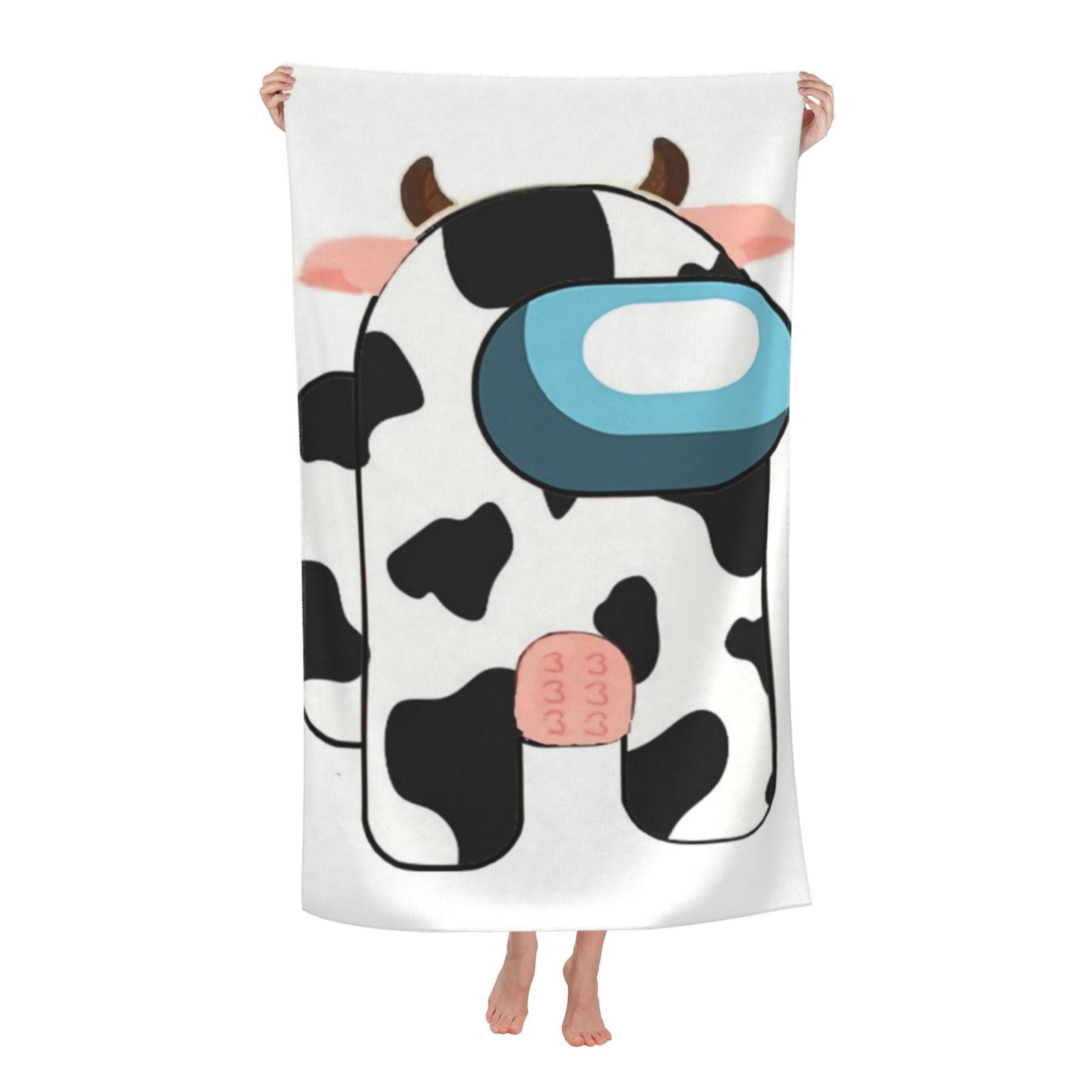 Cow Among-Us Imposter Crewmate Bath Towels,Cow Among-Us Imposter ...