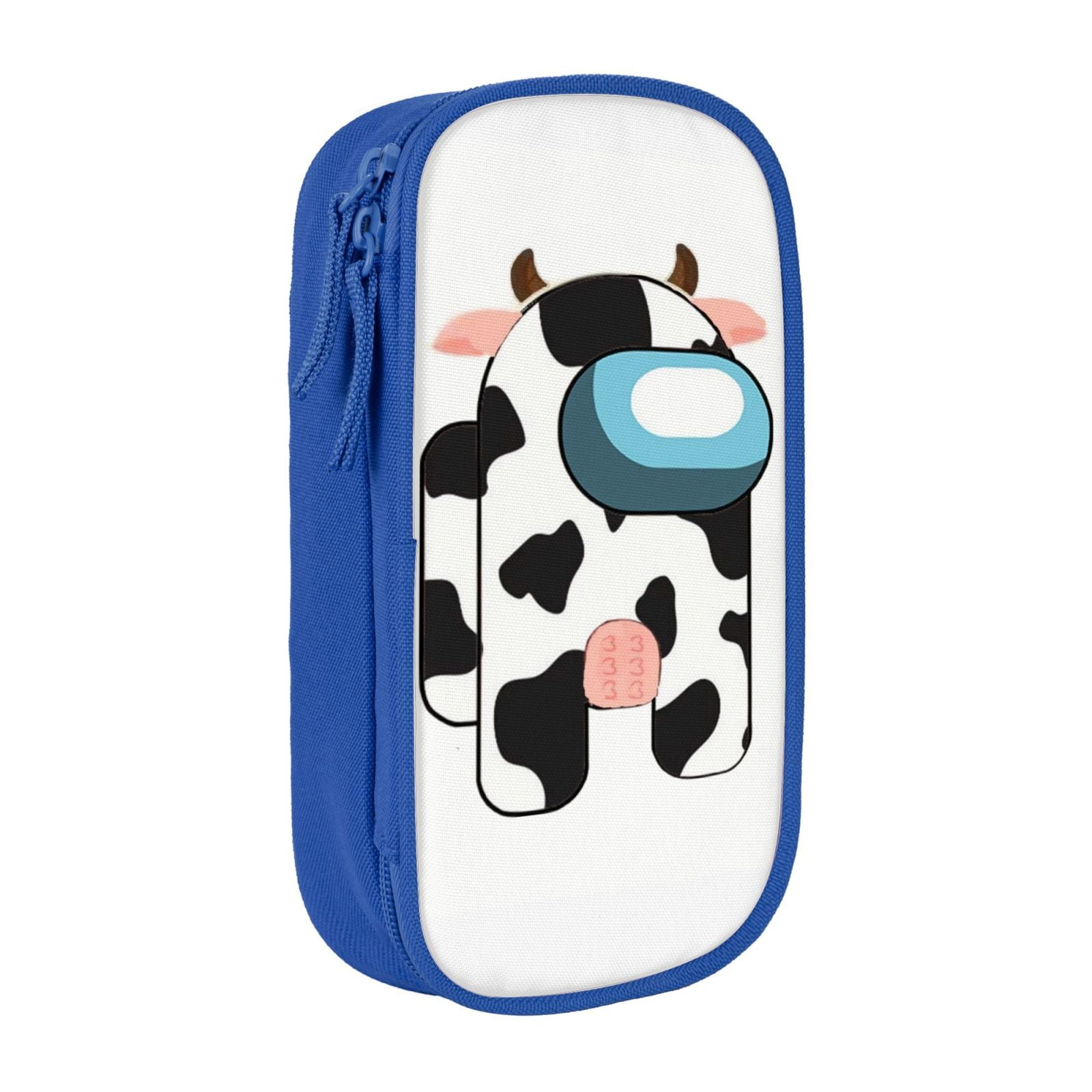Cow Among-Us Imposter Crewmate Big Capacity Pencil Case,Pencil Pouch ...