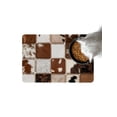 Cow Animal Fur Skin Doormat Non Slip Diatomaceous Earth Door Mat ...