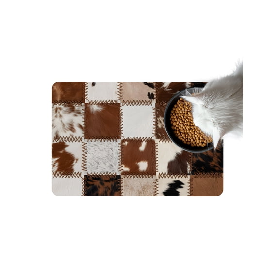 Cow Animal Fur Skin Doormat Non Slip Diatomaceous Earth Door Mat ...
