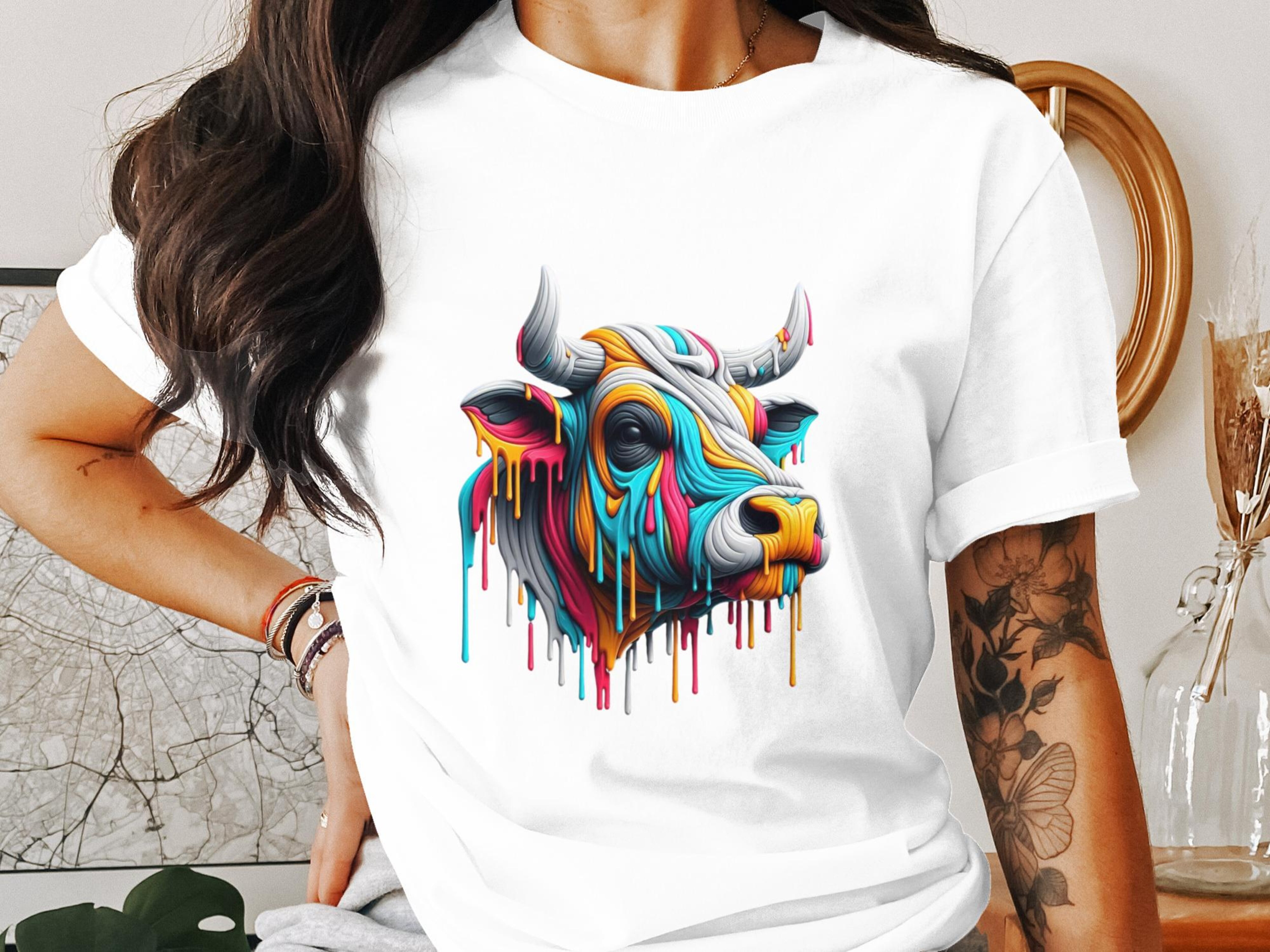 Cow Art is Vibrant, T-Shirts are Colorful, Hoodies are Stylish ...
