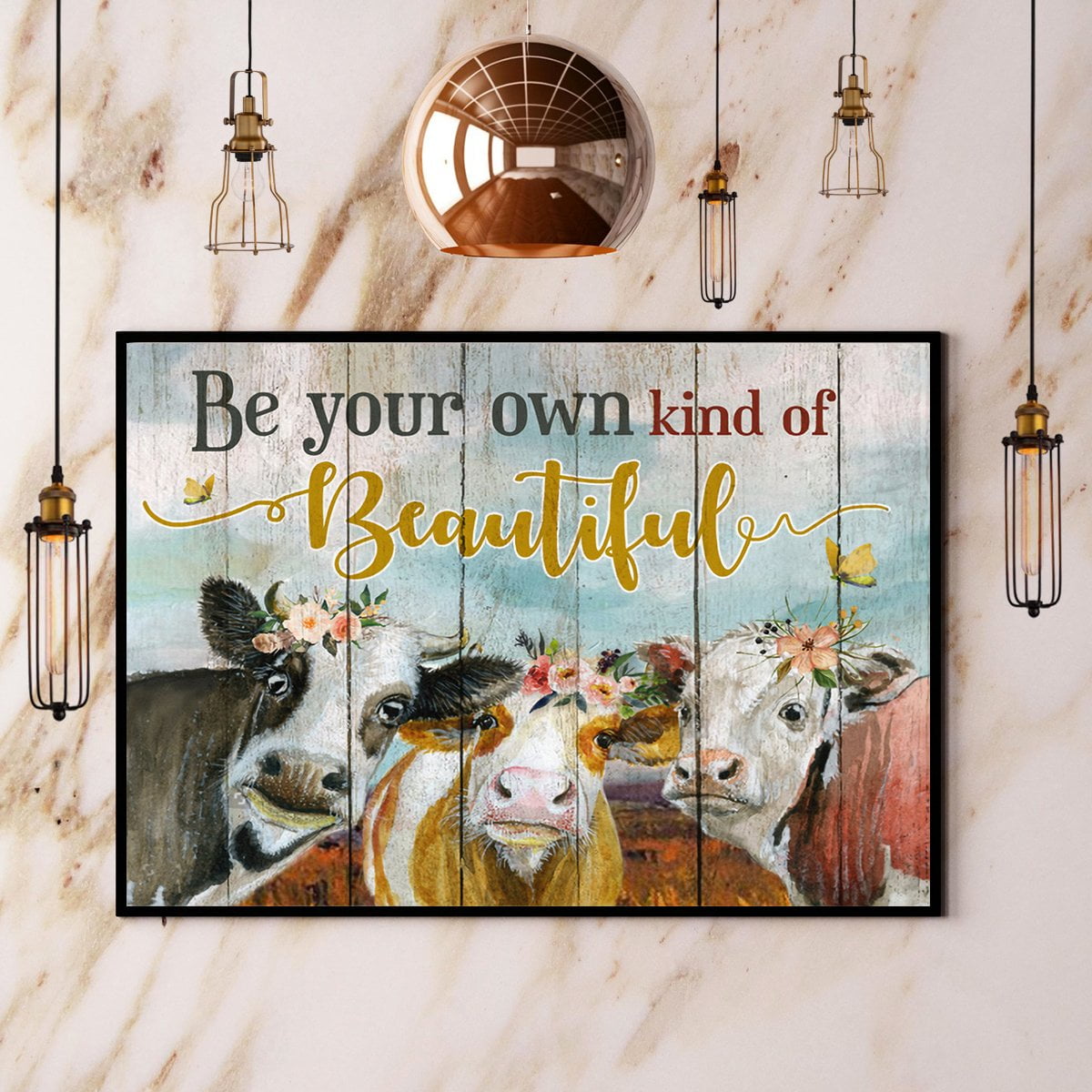 Cow Be Your Own Kind Of Beautiful Paper Poster No Frame Matte Wall Art ...