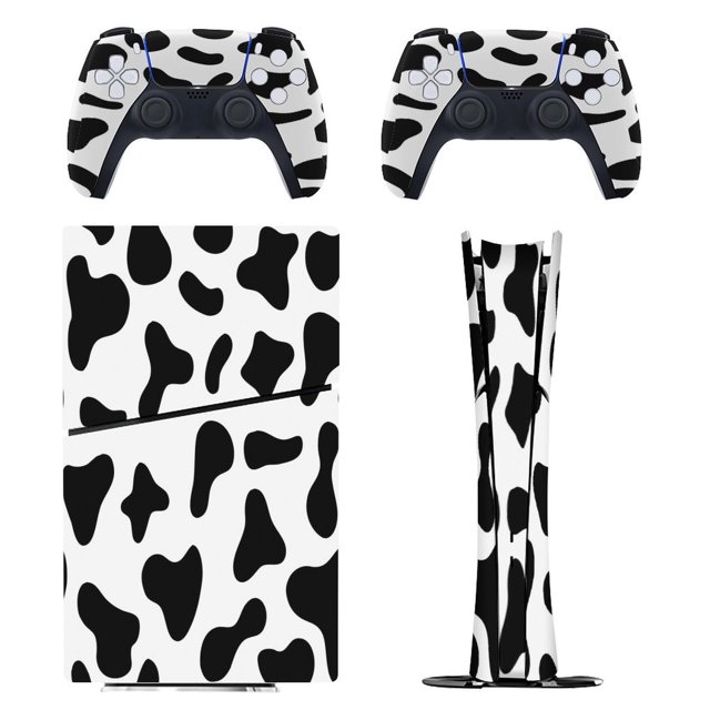 Cow, Black And White PS5/PS5 Slim Digital Disc Skin Sticker For Console ...