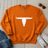 Cow Black and White Silhouette Graphic Art Western Sweatshirt, for Men ...