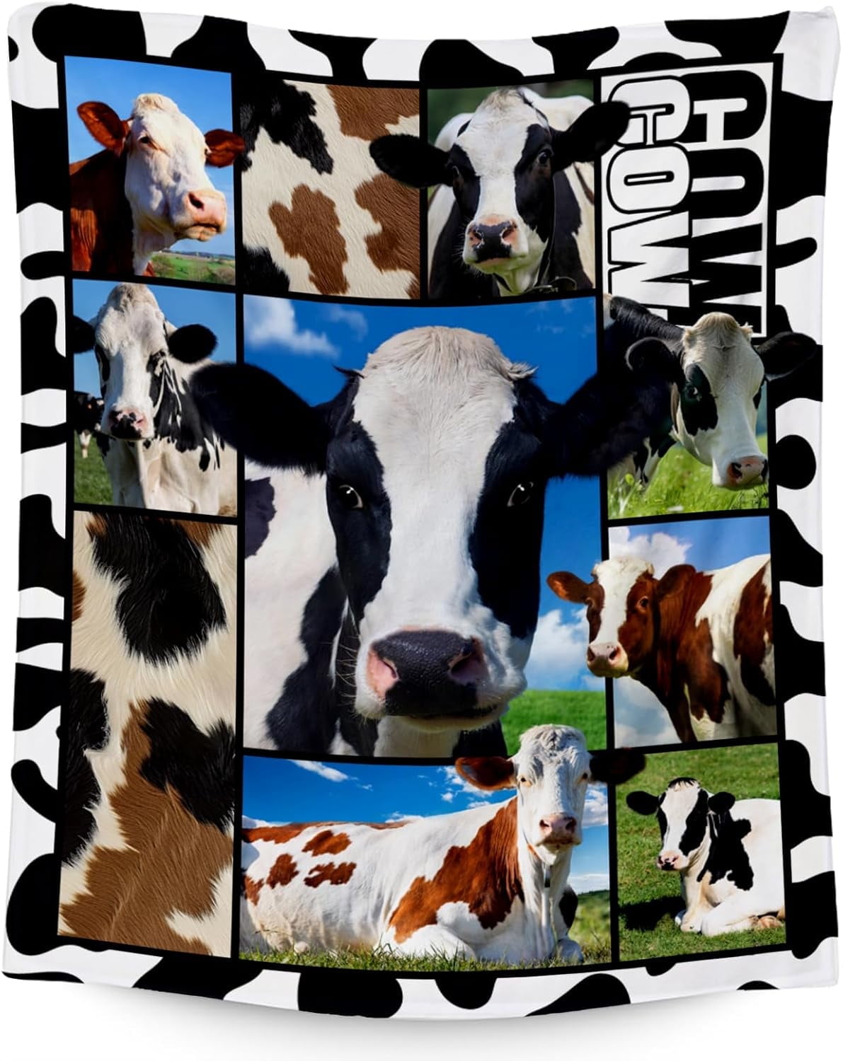 Cow Blankets and Throws, Cow Gifts for Women Girls Cow Lovers, Soft ...