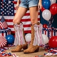 Cow Boot Bows 2PCS Boot Tassel Accessories Western Boot Decor for Music ...