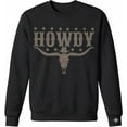 Cow Bull Skull Howdy Cowboy Cowgirl Western Country Music SWEATSHIRT ...