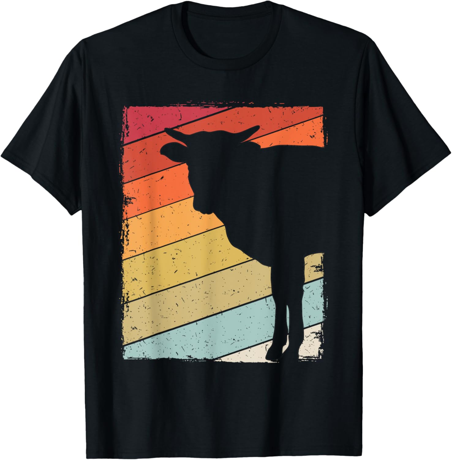 Cow Cattle Farm Livestock Vintage Holstein Friesian Farmer T-Shirt ...