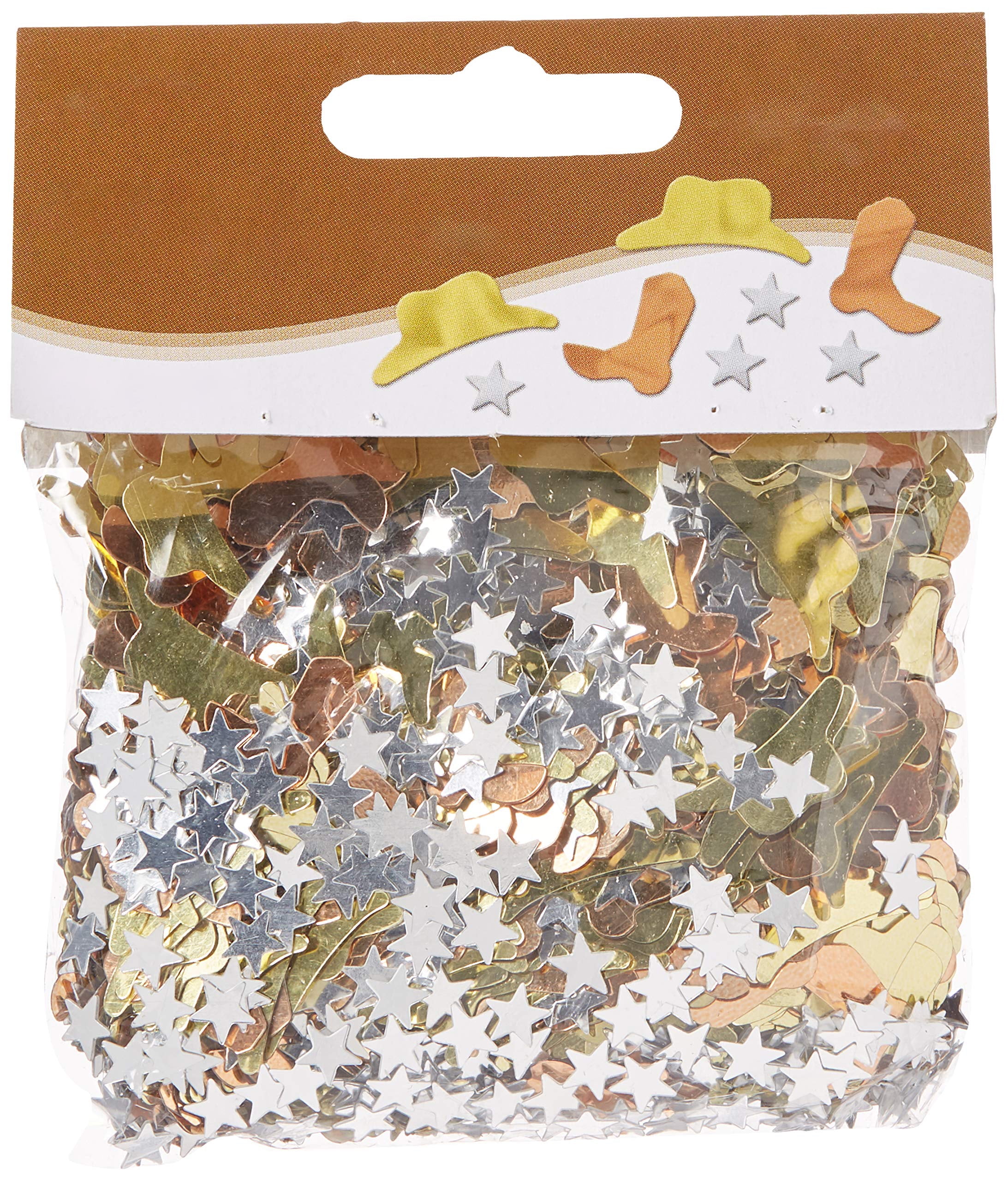 Cow Celebration Confetti, Western Icons Metallic Plastic Scatter for ...
