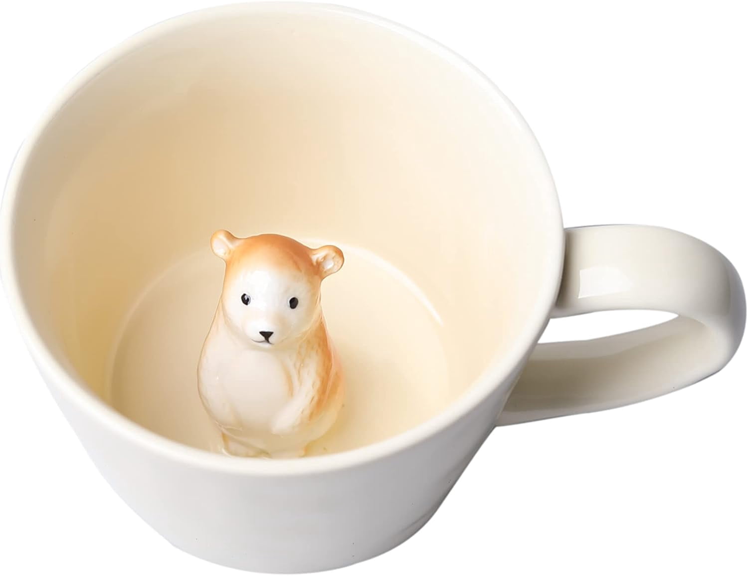 Cow Ceramic Cup Hidden 3D Animal Inside Mug,Cute Cartoon Handmade ...