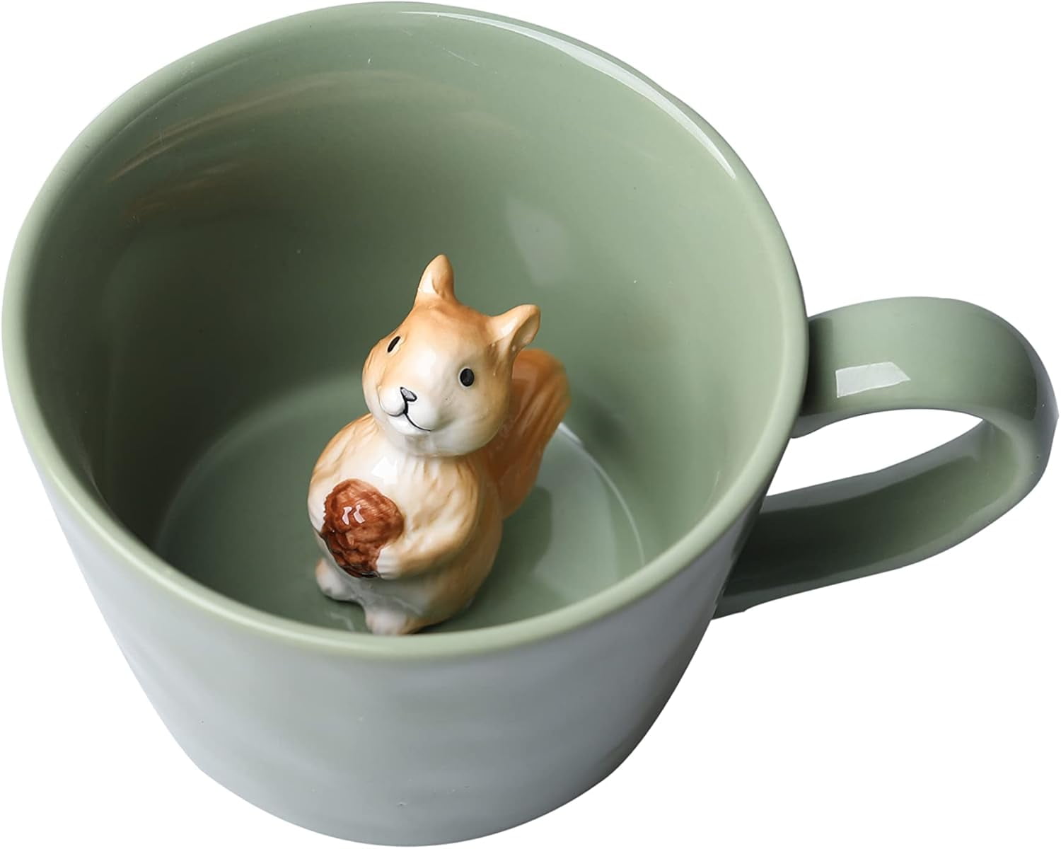 Cow Ceramic Cup Hidden 3D Animal Inside Mug,Cute Cartoon Handmade ...