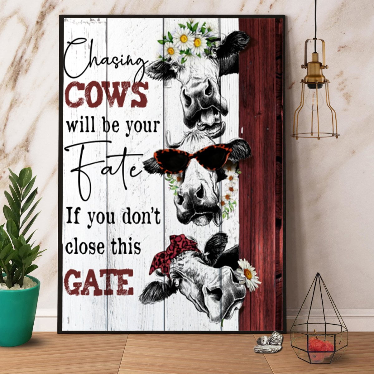 Cow Chasing Cows Will Be Your Fate If You Don'T Close This Gate Paper ...