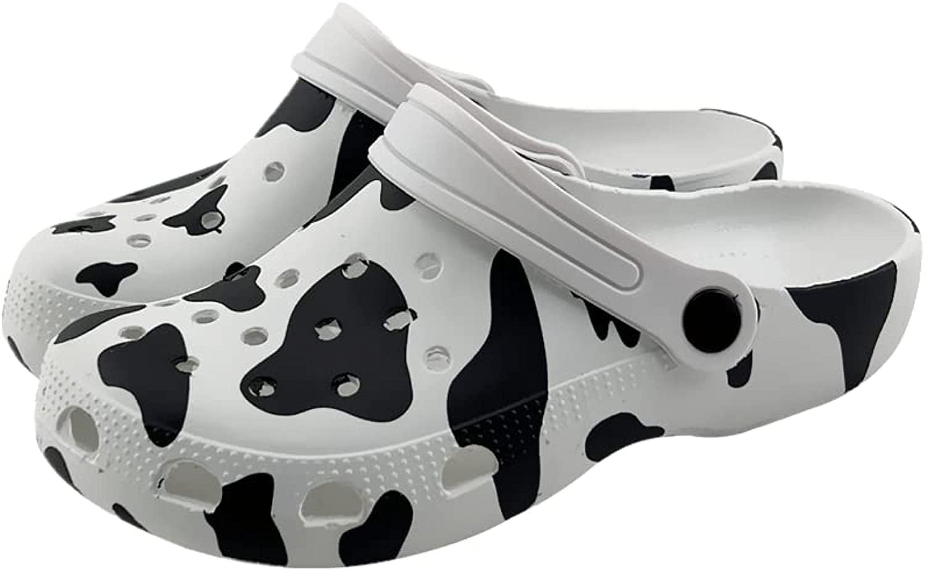 Cow Clogs with Cow Socks Comfortable Slip On Water Beach Sandals Indoor ...