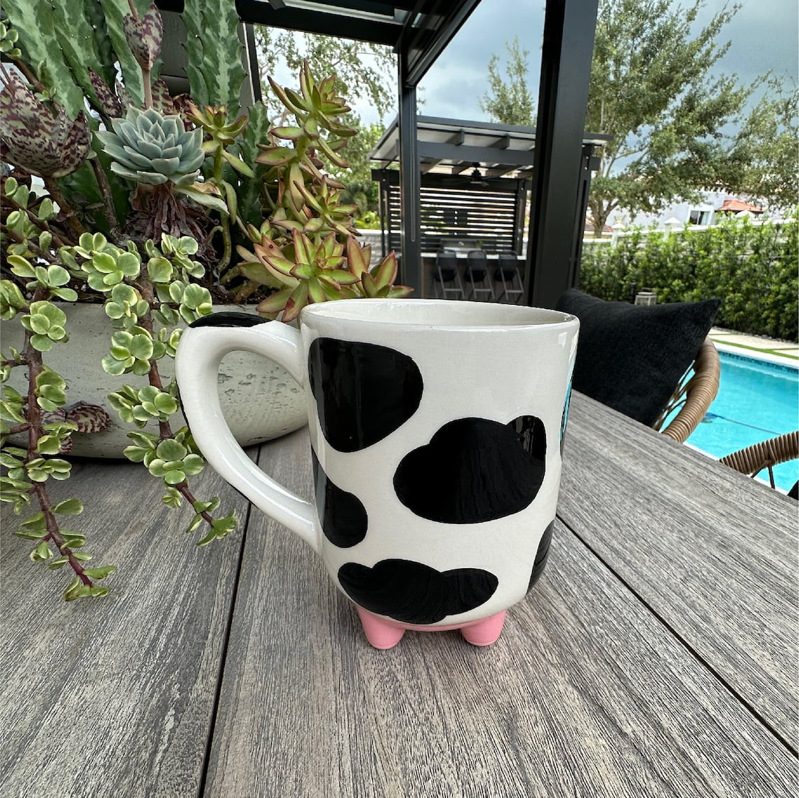 Cow Coffee Mug Ceramic Cow Cup,Cow Mug with Udders - Cow Print Cups ...