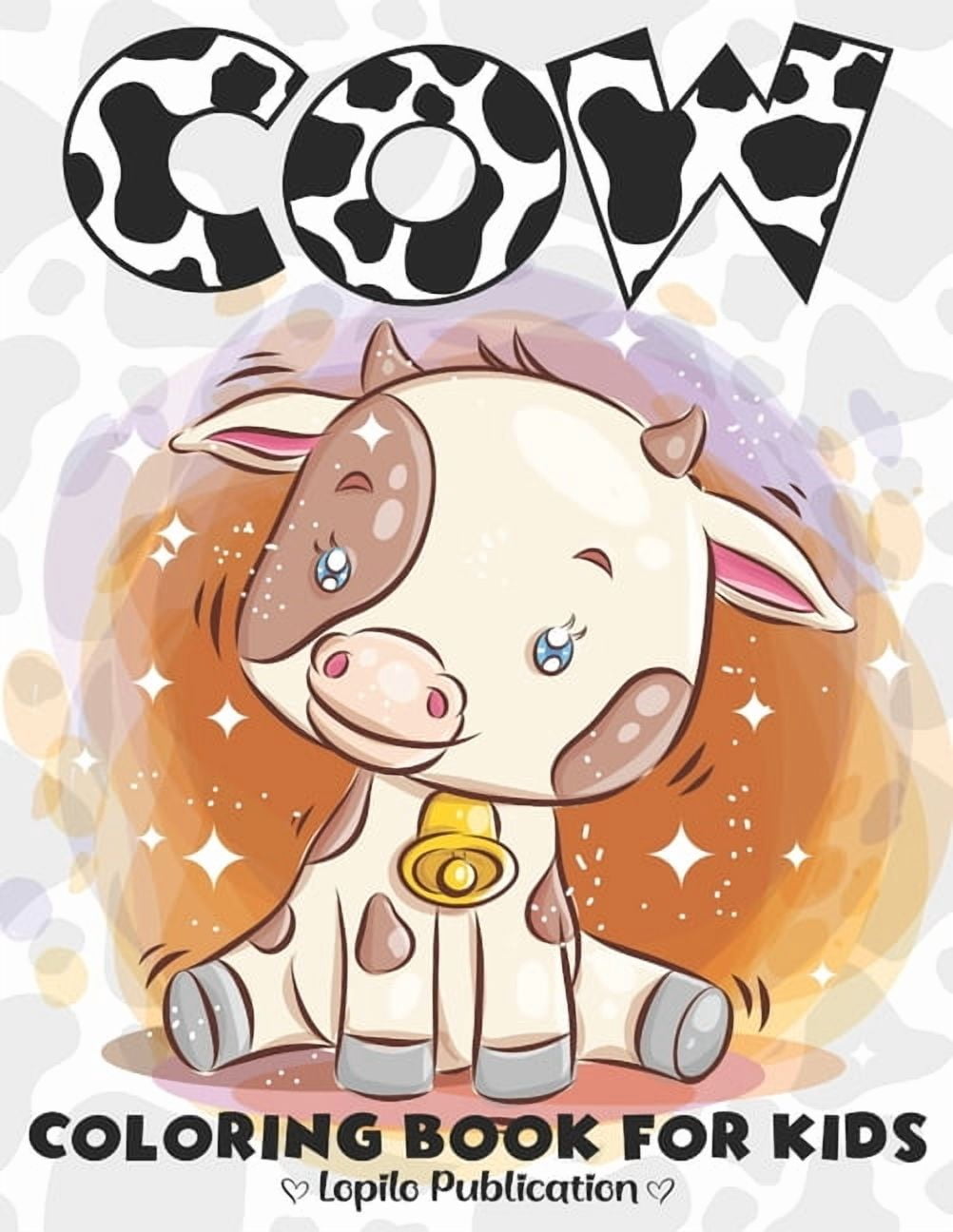 Cow Coloring Book for kids: A Fun 40+ Cow Coloring Pages Stress Relief ...